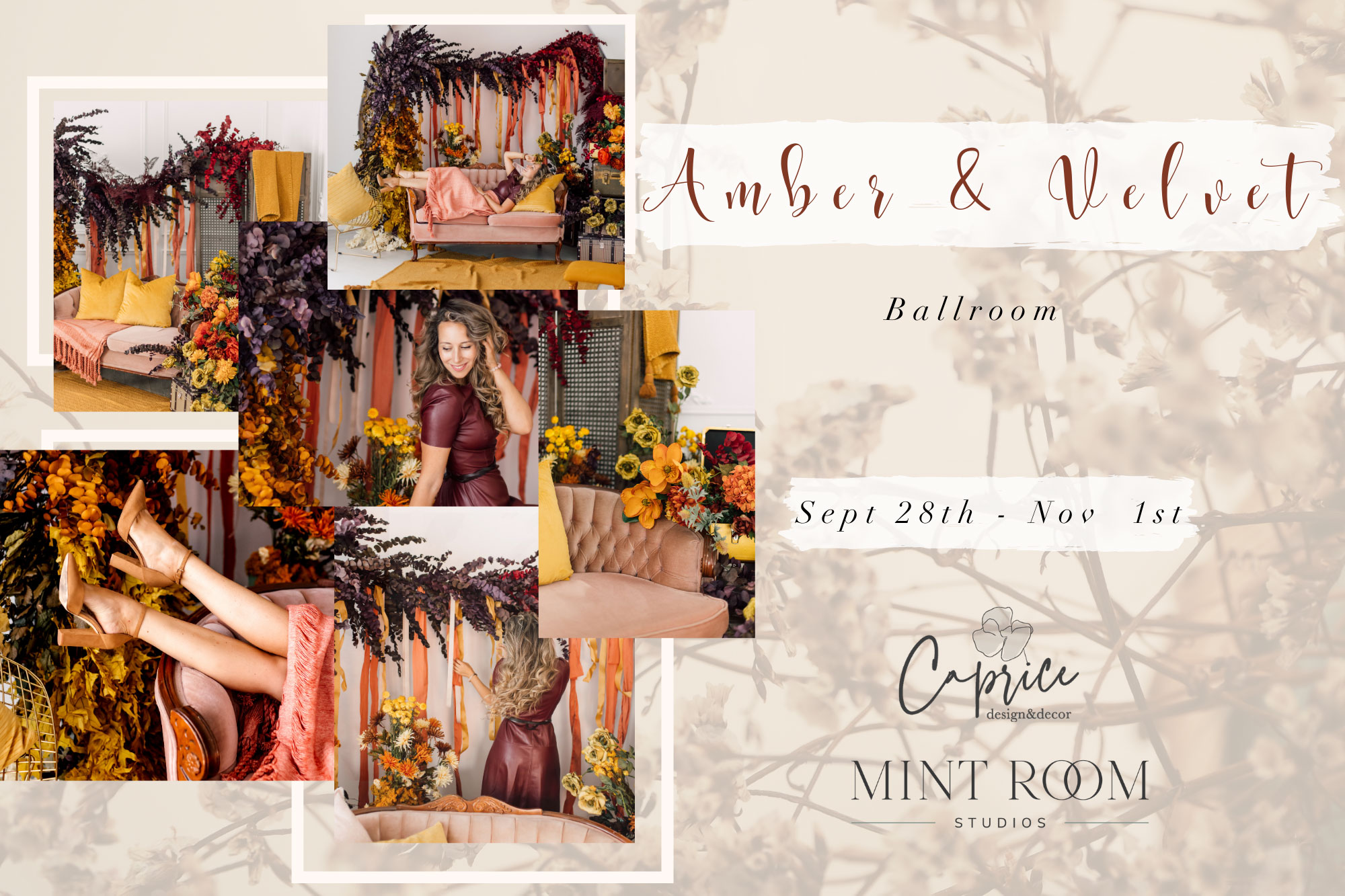Amber & Velvet Setup — Fall 2020 - Mint Room Studios